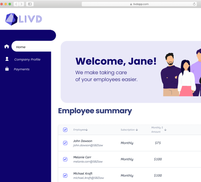 LIVD App | A Lifestyle Benefits App | Increase Employee Retention